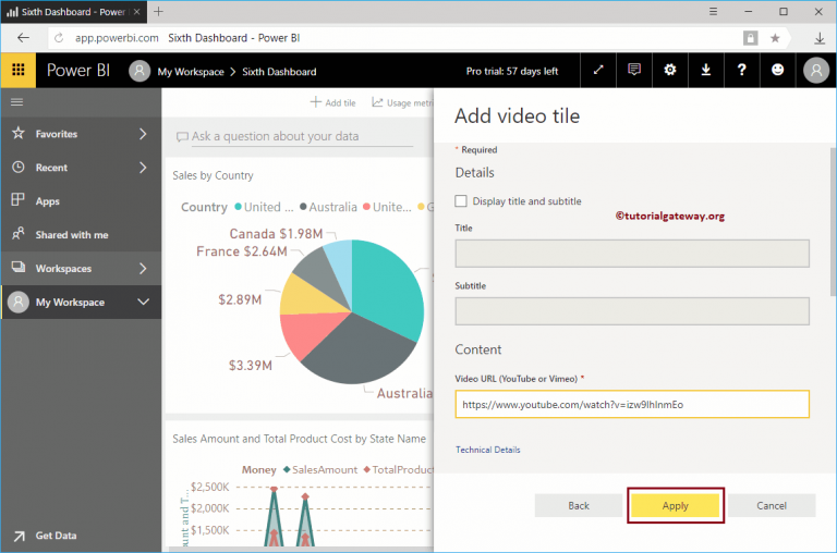 How to add video to the Power BI dashboard - R Marketing Digital