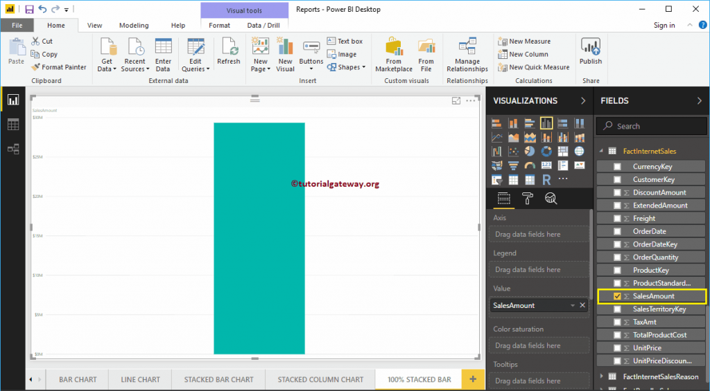 Créer un graphique à barres empilées 100% dans Power BI - R Marketing Digital