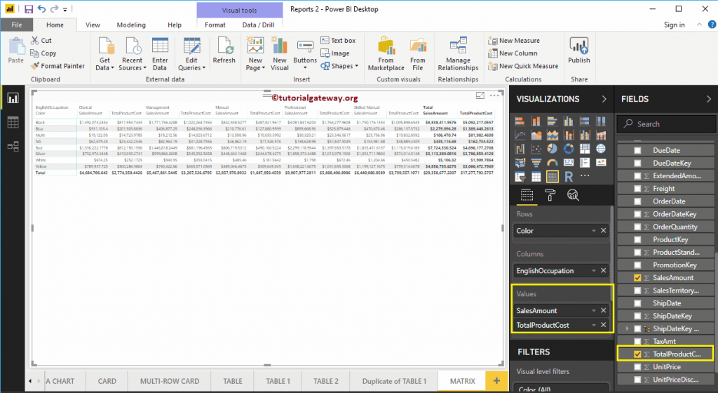 Cómo crear una matriz en Power BI - R Marketing Digital