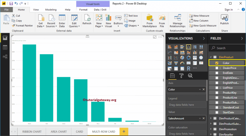 Crear una tarjeta de varias filas en Power BI - R Marketing Digital