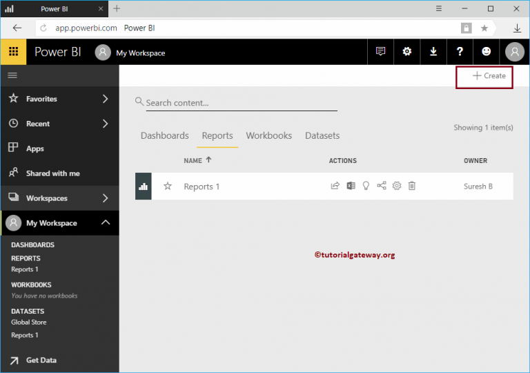 Crear un informe en el área de trabajo de Power BI - R Marketing Digital