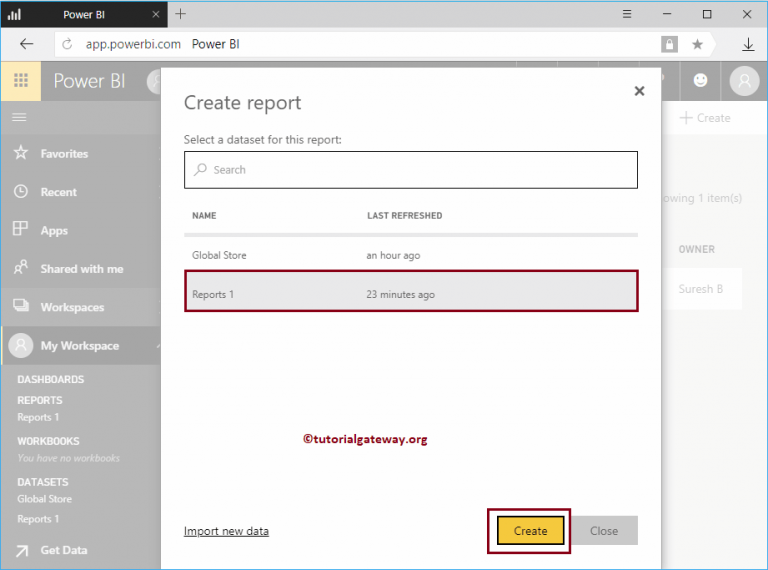 Crear un informe en el área de trabajo de Power BI - R Marketing Digital