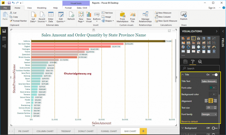 Format bar chart in Power BI - R Marketing Digital