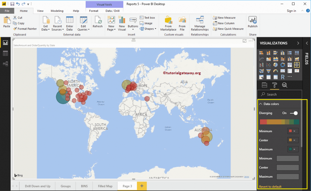 Dar formato al mapa de Power BI - R Marketing Digital