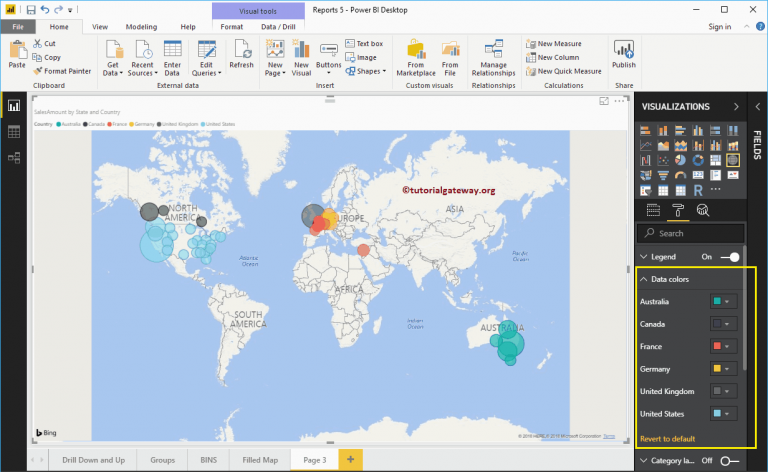 Dar formato al mapa de Power BI - R Marketing Digital