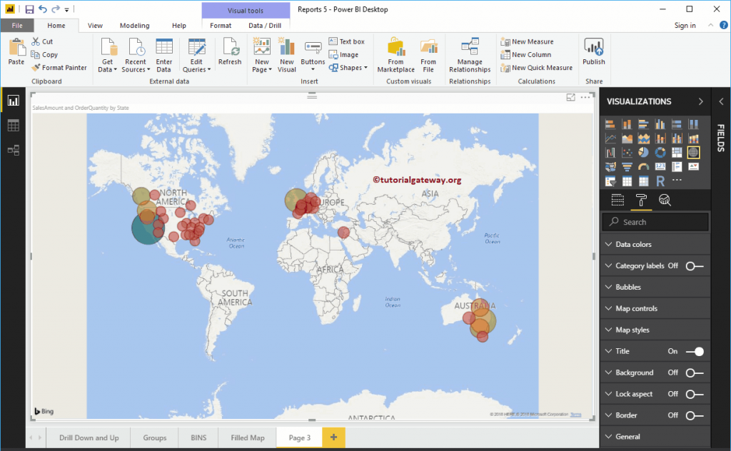 Dar formato al mapa de Power BI - R Marketing Digital
