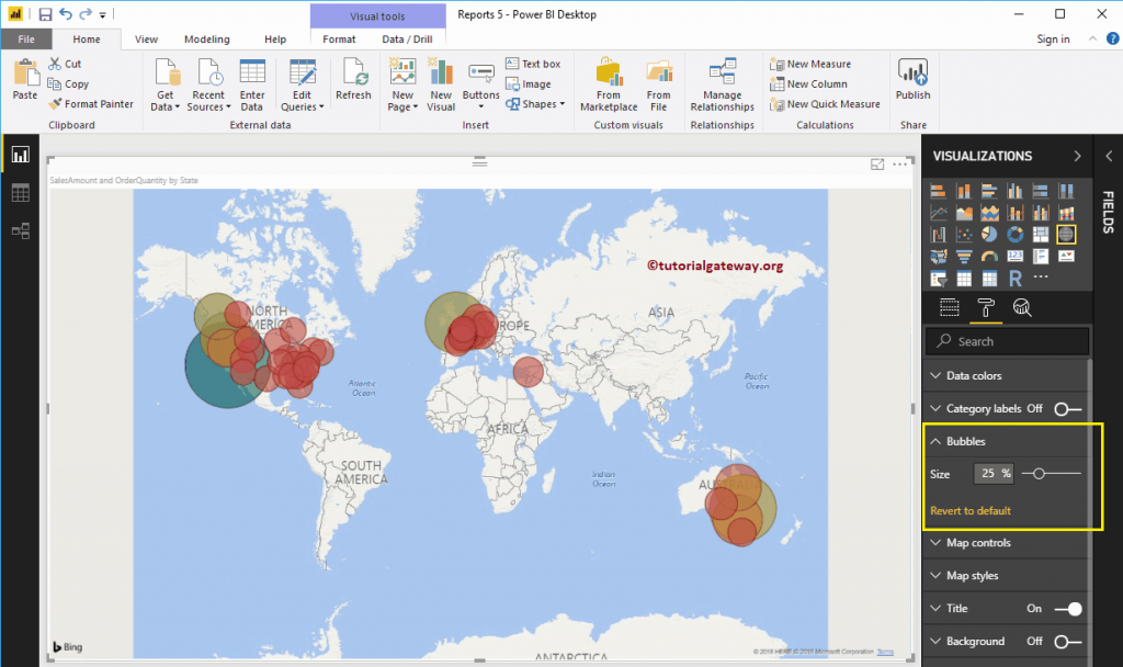Dar formato al mapa de Power BI - R Marketing Digital