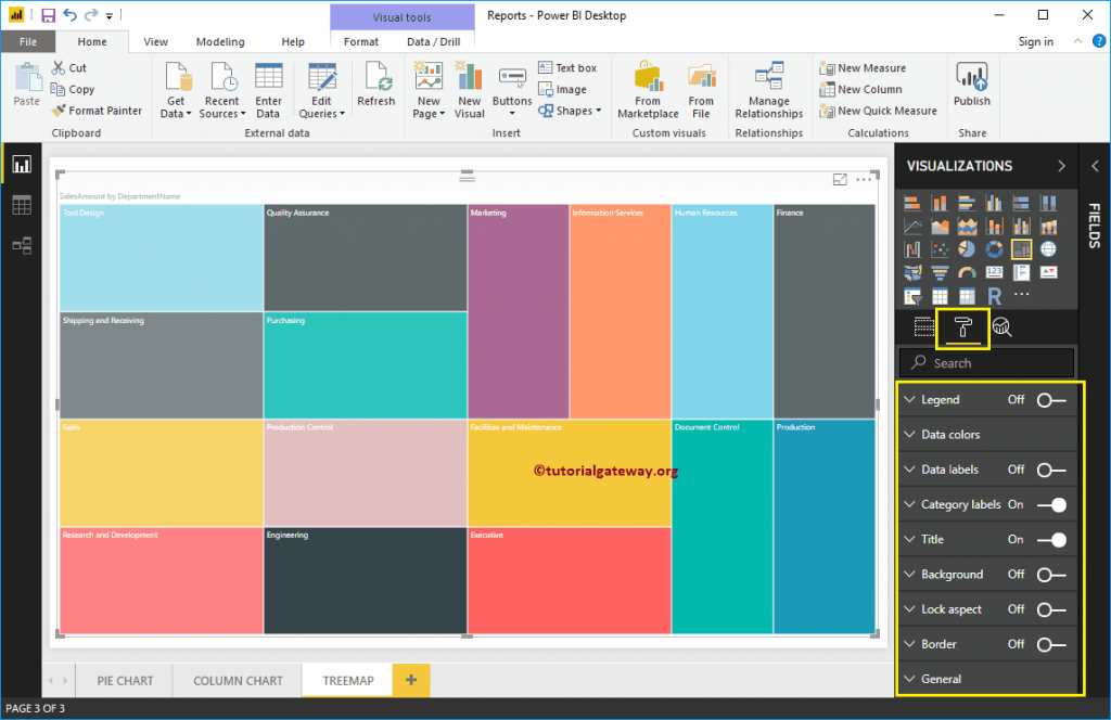 Format the treemap in Power BI - R Marketing Digital