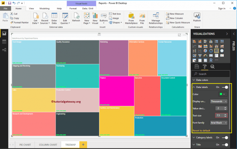 Format the treemap in Power BI - R Marketing Digital