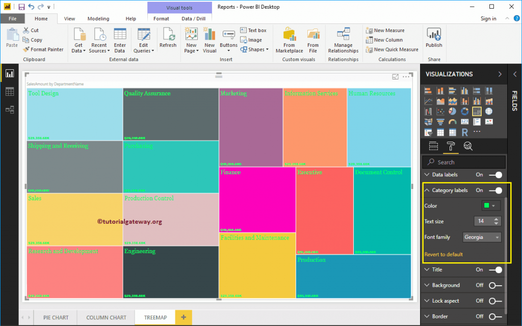 Format the treemap in Power BI - R Marketing Digital