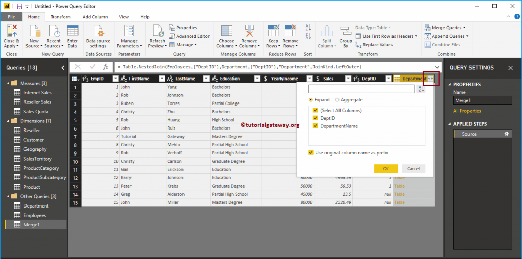 Joins Power BI - R Marketing Digital