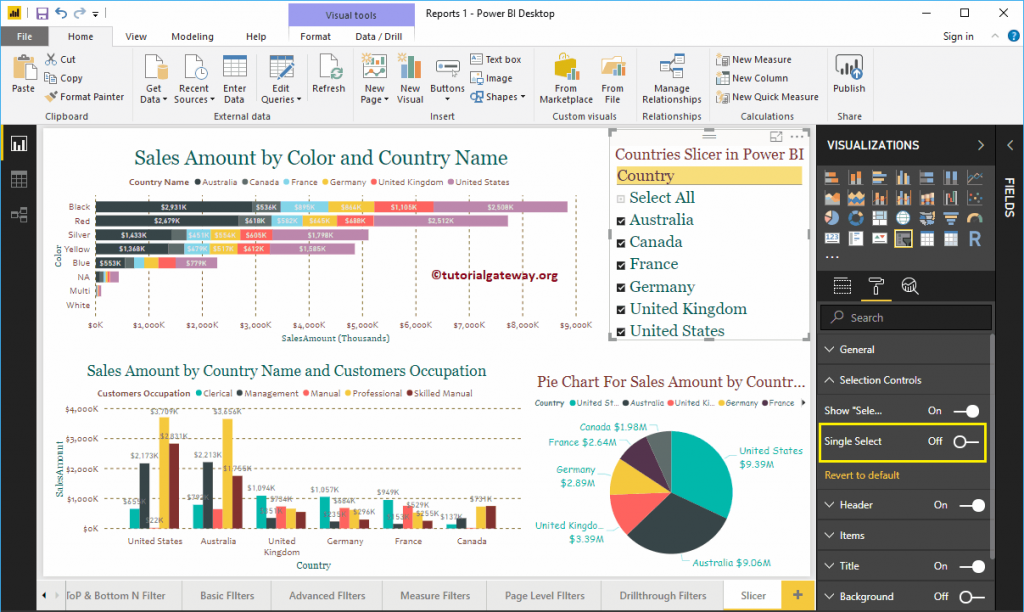 Slicer en Power BI - R Marketing Digital