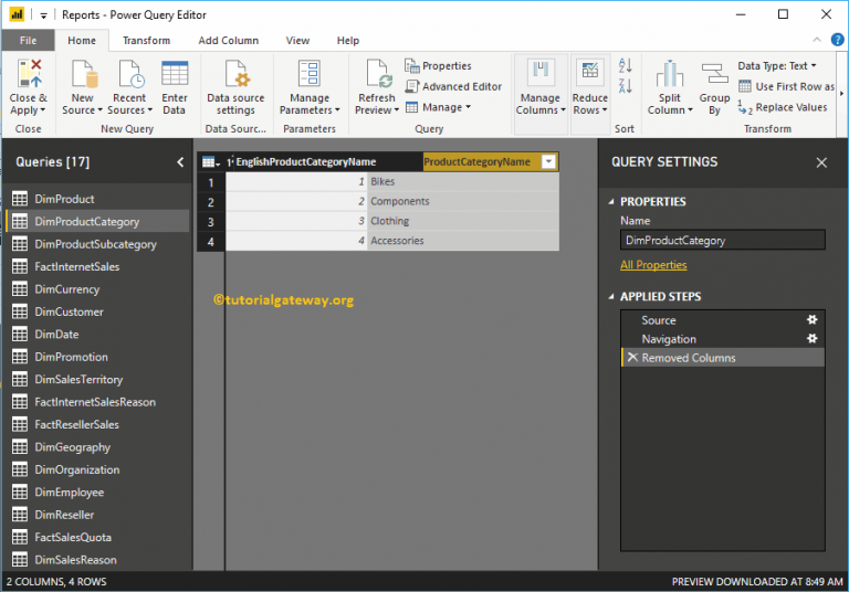 Remove columns from tables in Power BI - R Marketing Digital