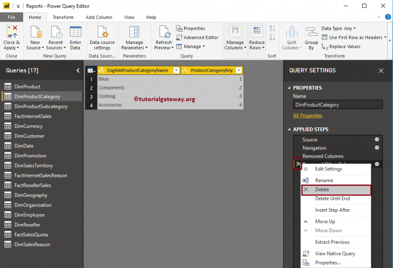 Remove columns from tables in Power BI - R Marketing Digital