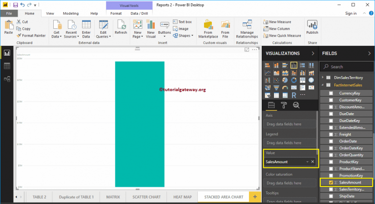 Stacked Area Chart in Power BI | R Digital Marketing