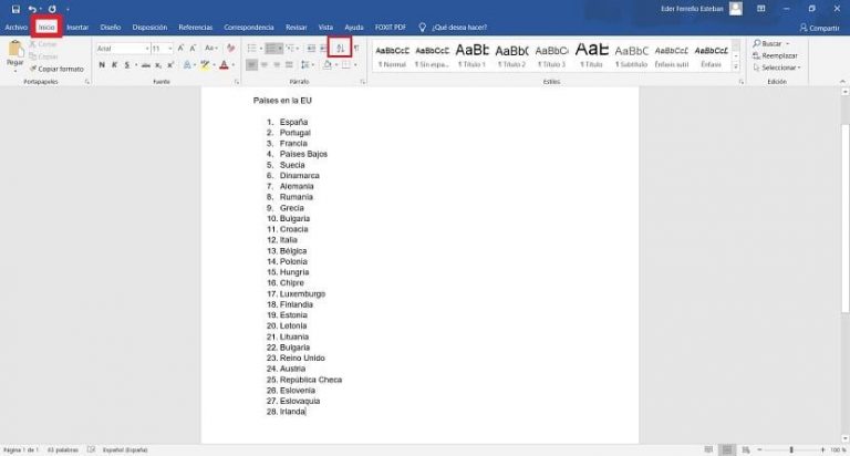 Cómo ordenar el texto alfabéticamente en Word - R Marketing Digital Cómo ordenar el texto alfabéticamente en Word - R Marketing Digital